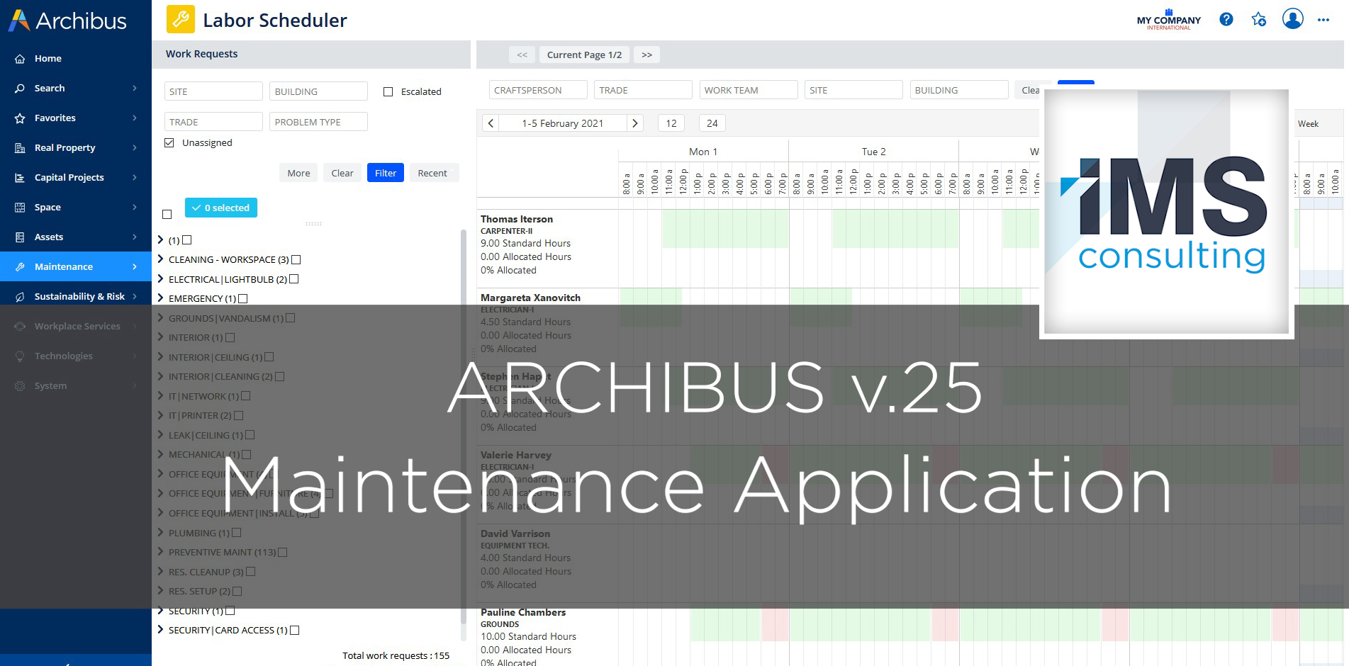 2 Minute Drill - Archibus Maintenance Application v.25 - IMS Consulting